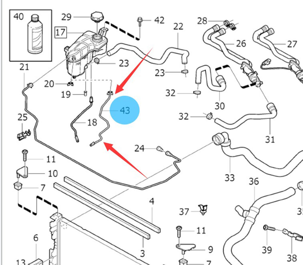 31274900 Engine Car New Cooling-Vent Hose For Volvo S60 S80 V70 XC60 ...