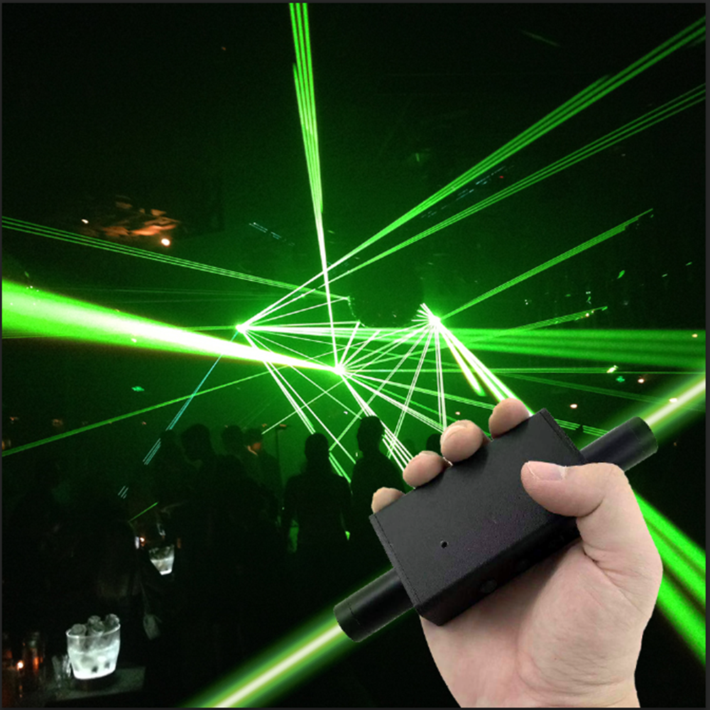 Mini Double Head Laser Sword DJ Laser Dance Handheld Props Laser Star ...
