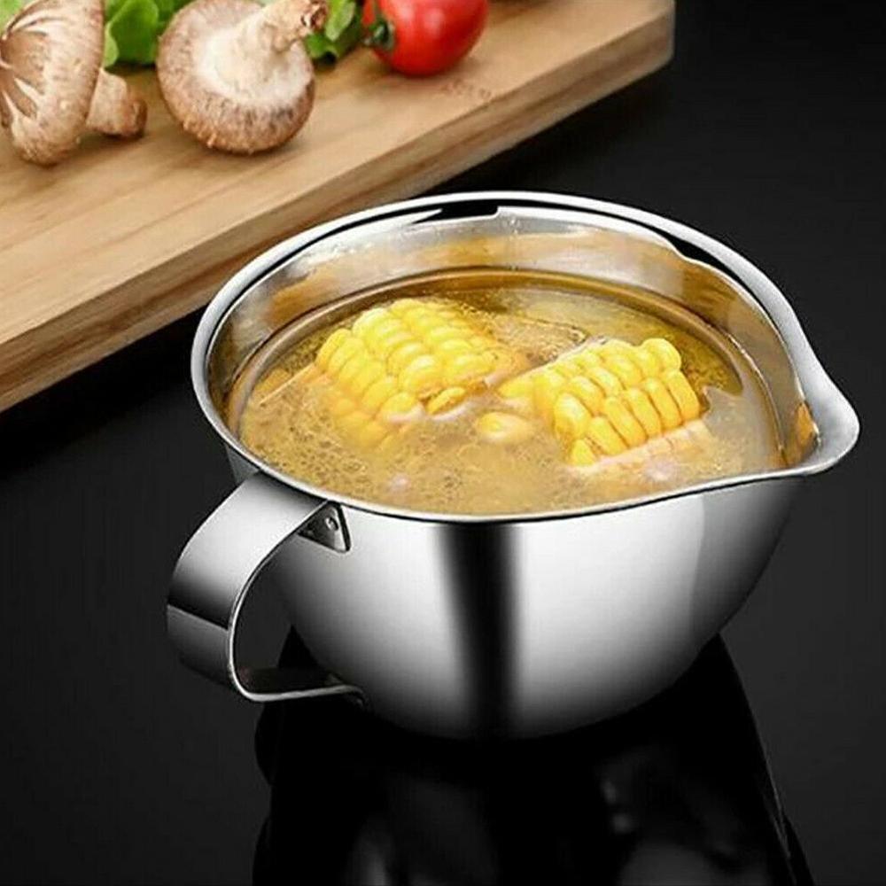 Multi-use Stainless Steel Gravy Oil Soup Fat Separator Grease Oiler ...