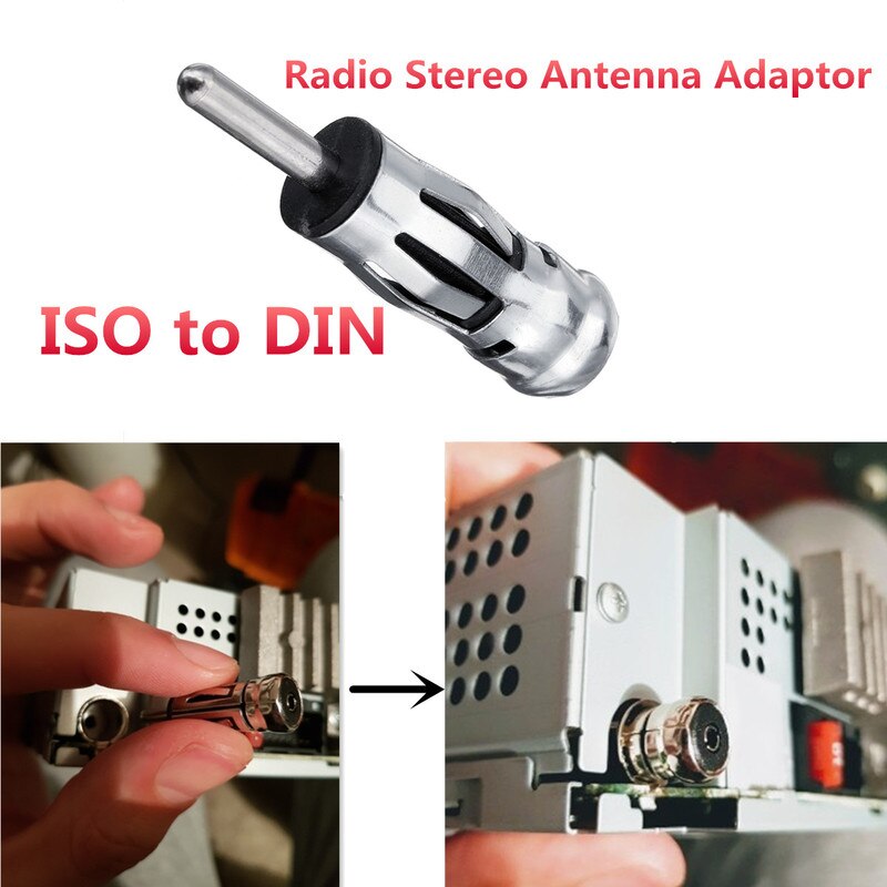 Universal Car Radio Stereo ISO to Din Aerial Antenna Adapter Connector ...