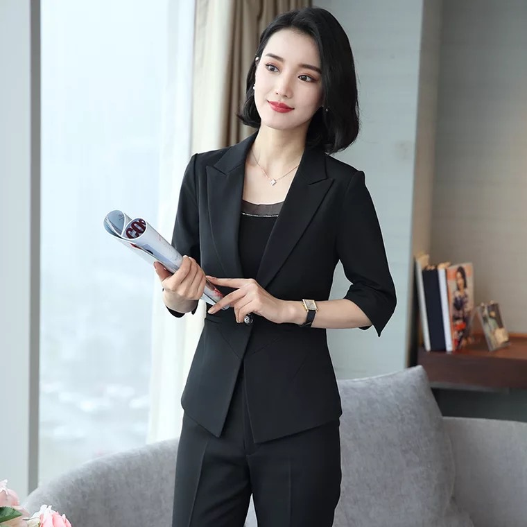 skirt suit complete office women Female office lady suit lady uniform ...