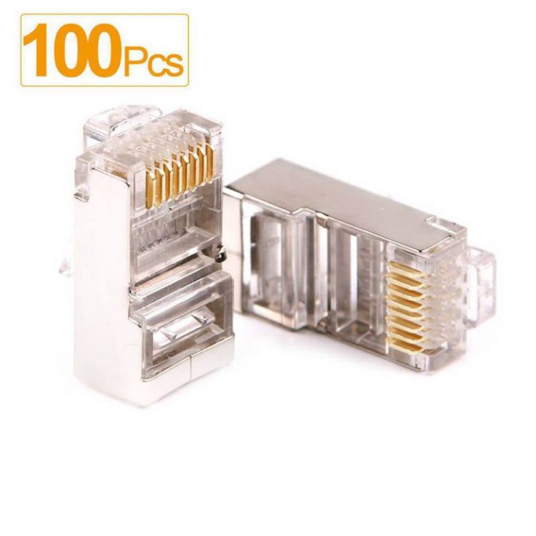 100PCS RJ45 Connectors RJ45 Crimp Ends 8P8C UTP Network Plug for CAT5 ...