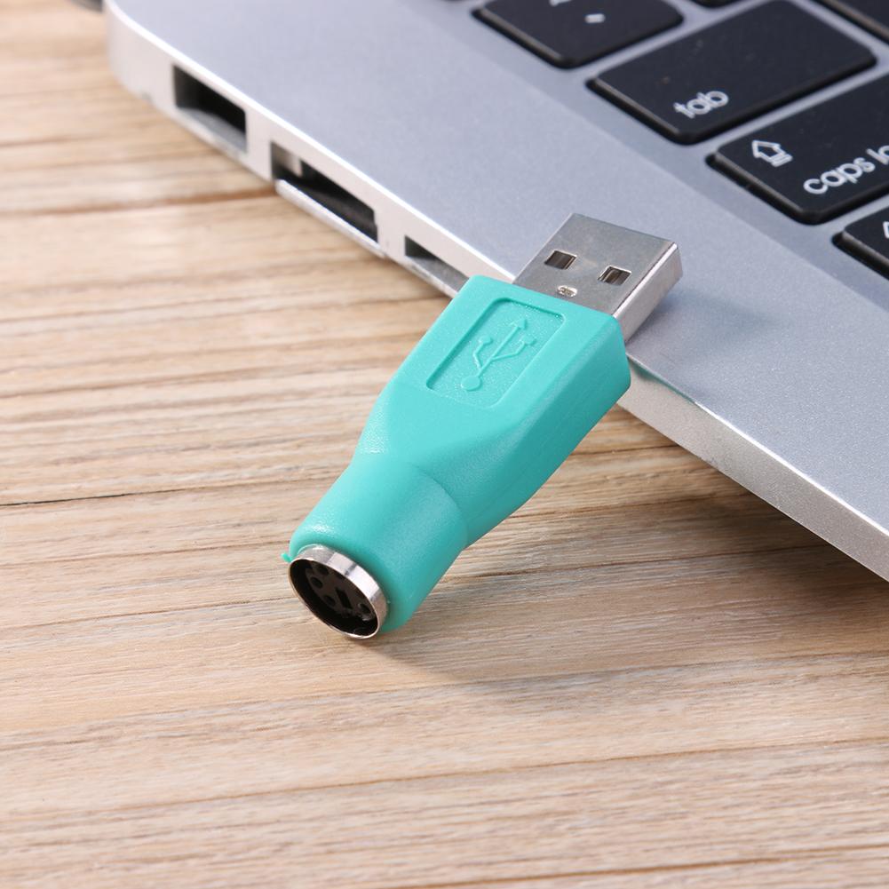 2pcs PS/2 Female to USB Male Adapters Converters for PC Keyboard Mouse ...
