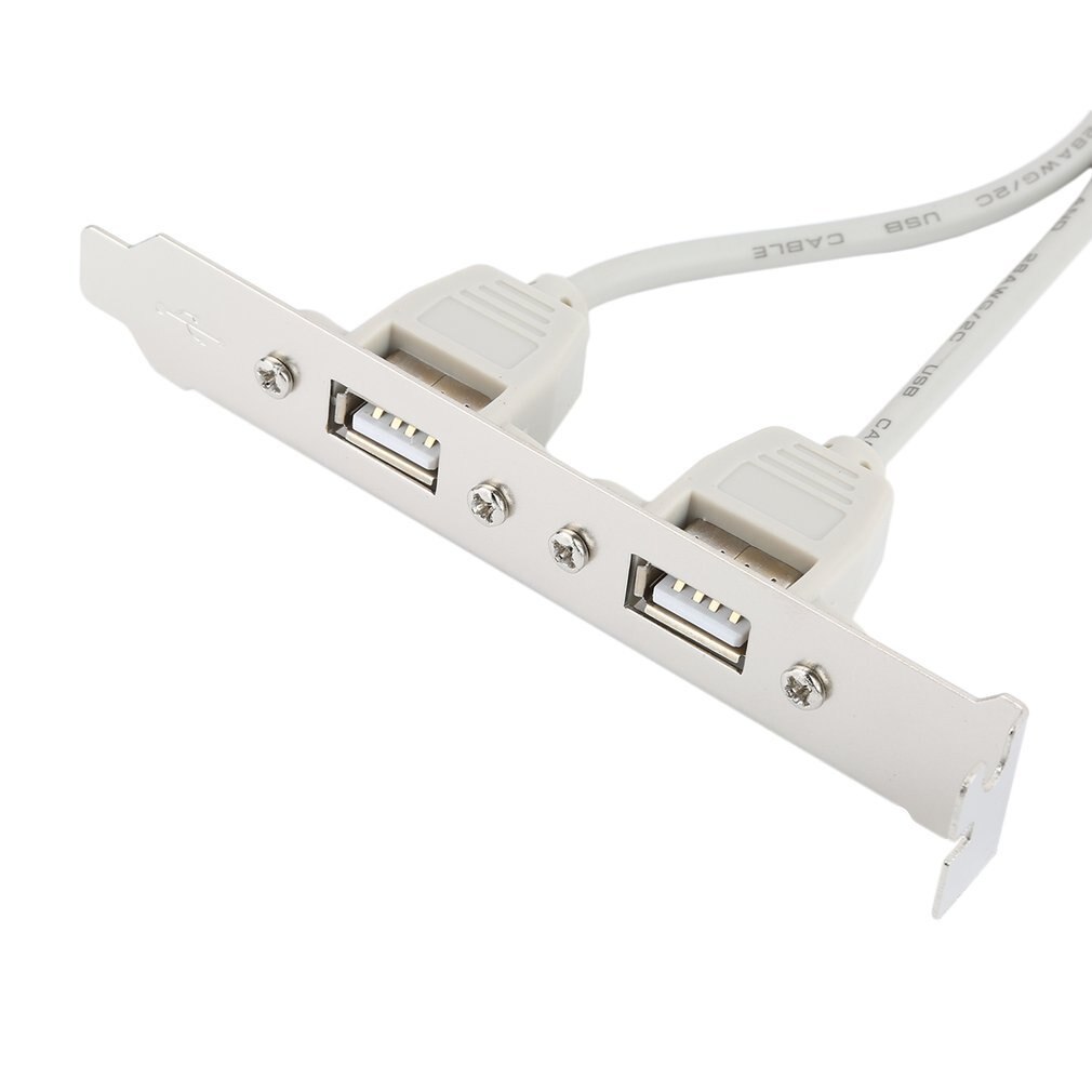 Newest 2-Port USB2.0 Motherboard Rear Panel Expansion Bracket Host ...