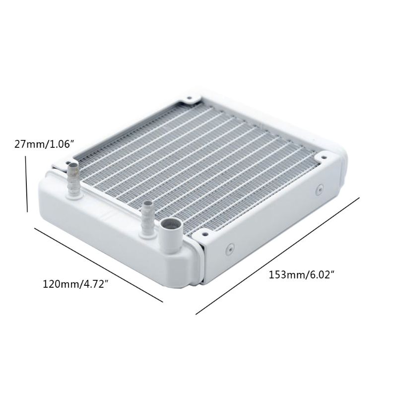 PC Water Cooling Aluminum Radiator 12CM Installation Position for ...