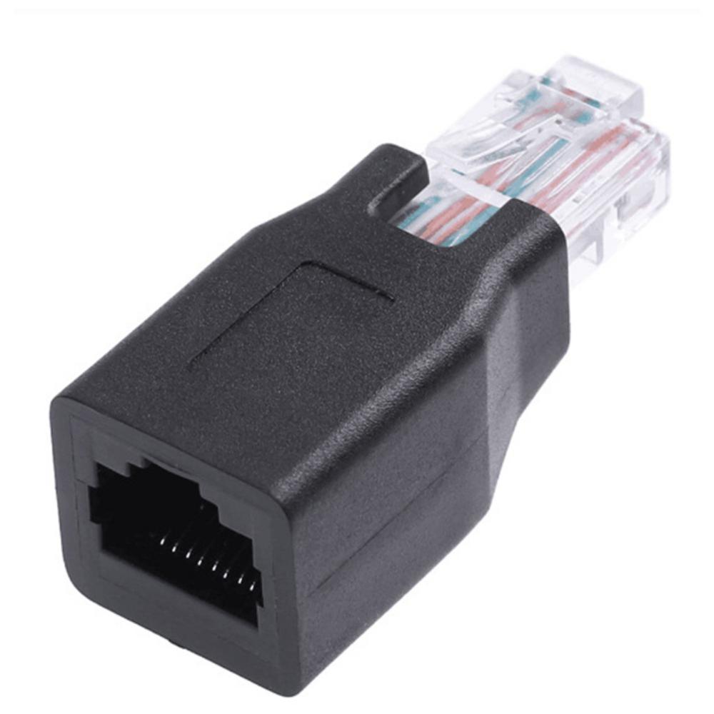 RJ45 CAT5 CAT5E Network Ethernet Connector Cable Adapter Converter ...